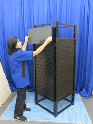 Slat Wall Display Towers |2 ft Trade Show Tower Displays