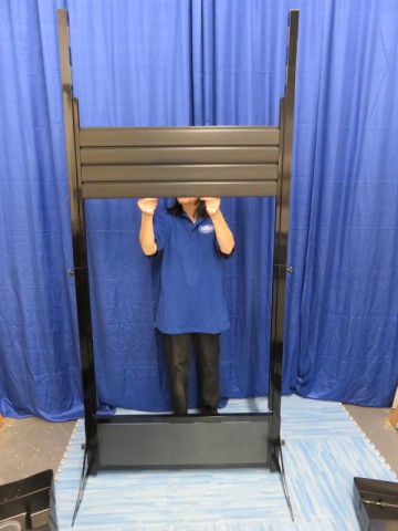 Low Cost Slat Wall Floor Stands | Trade Show Slat Wall Panel Kits