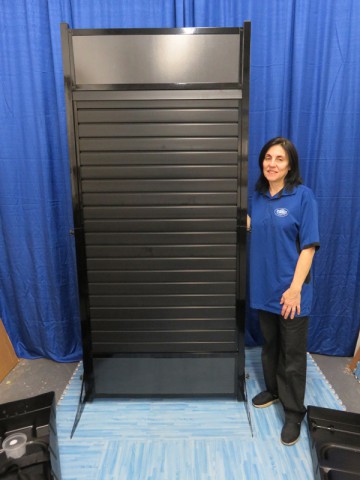 Low Cost Slat Wall Floor Stands | Trade Show Slat Wall Panel Kits